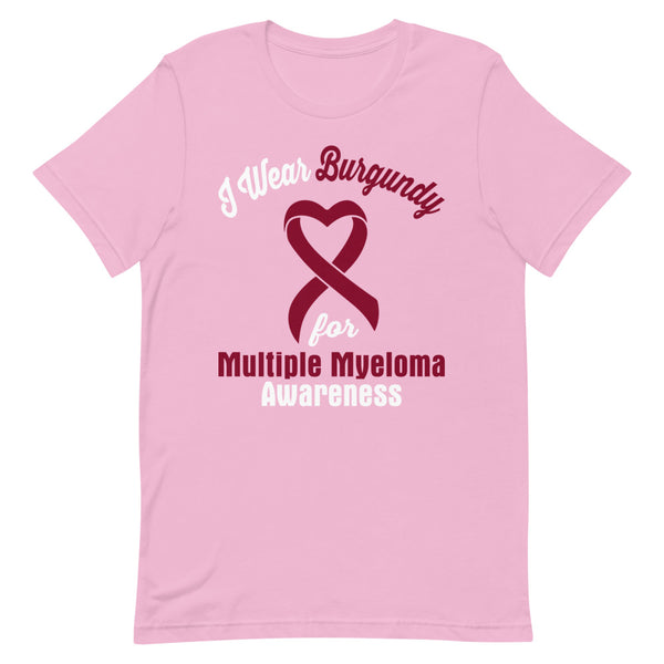 Multiple Myeloma Awareness I Wear Burgundy T-Shirt | The Awareness Store